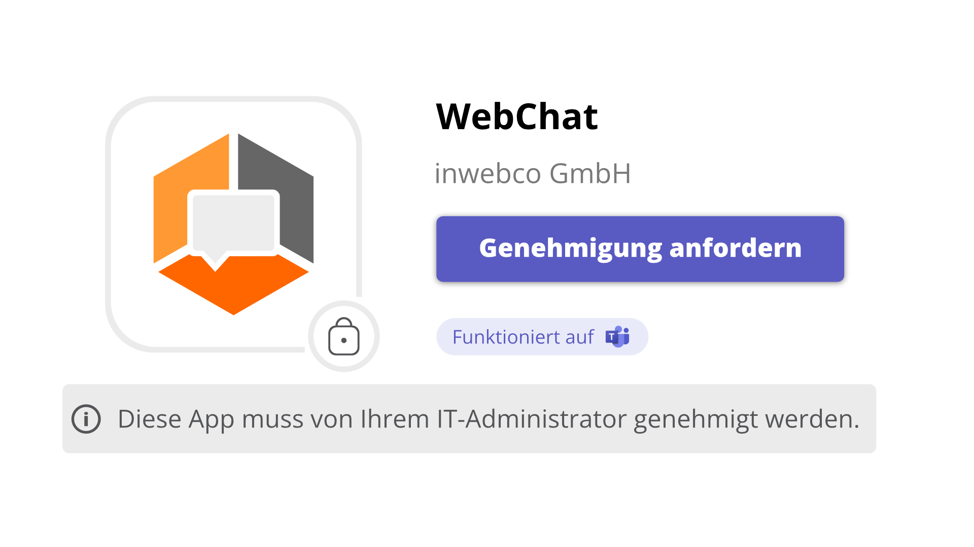 Zulassung des WebChats in Microsoft Teams - inwebco GmbH