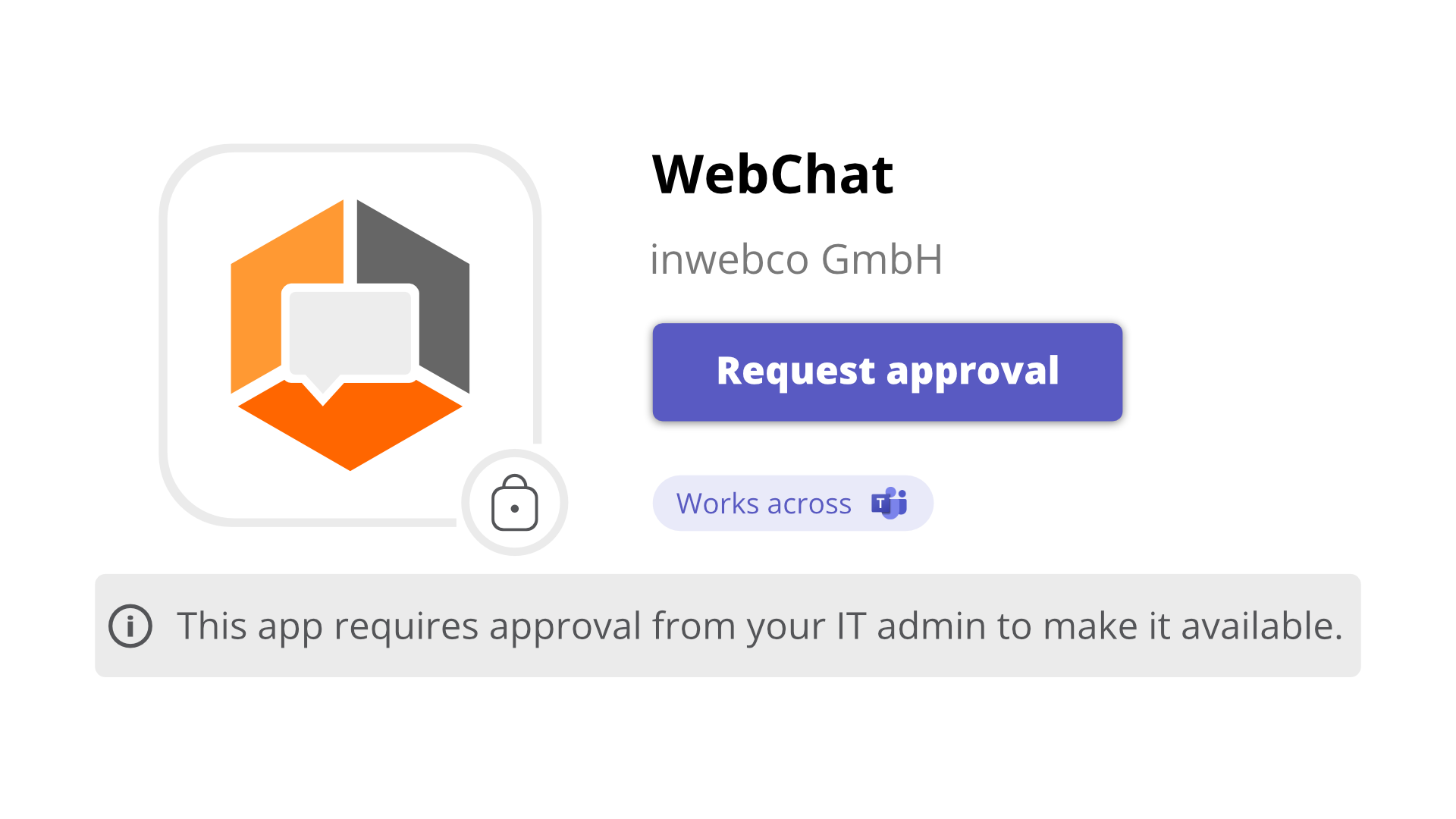 Authorization of the WebChat in Microsoft Teams - inwebco GmbH